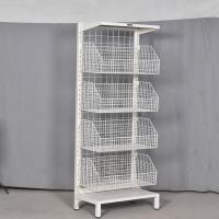 China Modern Wire Fruit Basket Shelf Hanging Basket Black Wire Basket Display Stand Wire Mesh Stand for sale