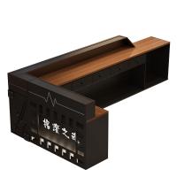 China Creative Design Customized Checkout Retail Reception Counter Table for Hot Reception for sale