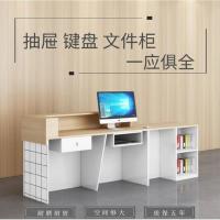 China Metal Checkout Counter for Retail Stores Miniso Wooden Cashier Desk Reception Desk for sale