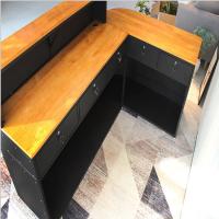 China Commercial Furniture Metal Front Desk Counter for Coffee Shops Reception for sale