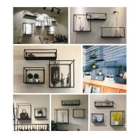 China Home Decoration Iron Material Wall Mounter with Secret Combination and Storage Shelf for sale