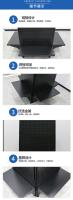 China Supermarket Rack Custom Made Pegboard Shelf with 4 Rotating Sides and Movable Panels for sale