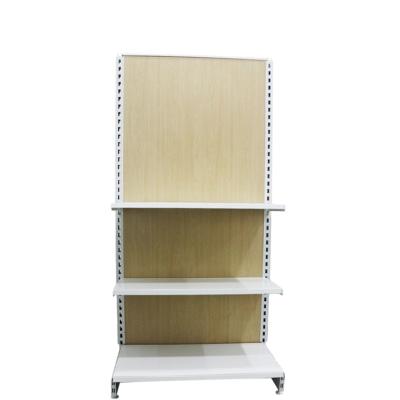 China Supermarket Wooden Gondola End Cap Display Rack with Optional Layers from Poland for sale