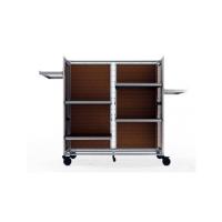 China Metallic Slat Wall Display Rack for Clothing Shop Boutique Stand Clothing Stand Rack for sale