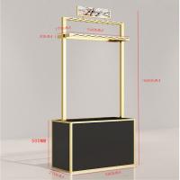 China Free Golden Clothing Store Belt Display Stand Supermarket Rack Design for Retail Shops for sale