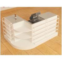China Retail Shops Metal Cashier Counter Table with Wire Promotion Rack and Suggested Picture for sale