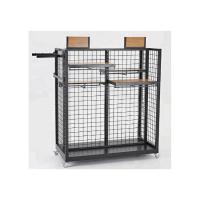 China Customized Supermercado Rack Gondola Shelf with Double-sided Metallic Retail Display for sale