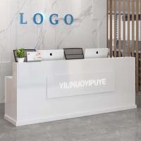China Metal Reception Counter Design for Customized Office Retail and Clinic Needs for sale