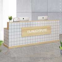 China Metal Reception Counter Design for Customized Office Retail and Clinic Needs for sale