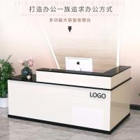 China Office Furniture Modern Design White Reception Desk Counter for Convenience Store for sale