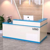 China Office Furniture Modern Design White Reception Desk Counter for Convenience Store for sale