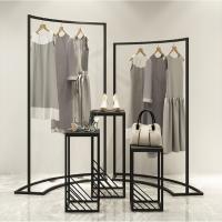 China Double-sided Supermarket Rack Clothes Standee Display Stand for Retail Clothing Shops for sale