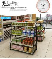 China Supermarket Bag Waterfall Display Stand Fixture with 4 Tiers Metal Rack for sale