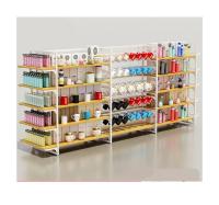 China Optional Layer Design Miniso Pegboard Display Rack for Boutique Store and Market for sale
