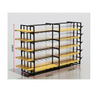 China Optional Layer Design Miniso Pegboard Display Rack for Boutique Store and Market for sale
