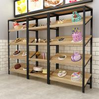 China PU Leather Cover Material Vegetable Display Rack Stand for Grocery Store Modern Design for sale
