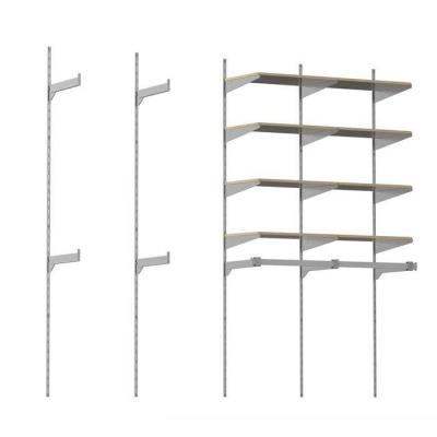 China Adjustable Wall Mounted Supermarket Rack for Clothes Retail Shops Capacity 380kg for sale