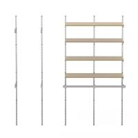 China Adjustable Wall Mounted Supermarket Rack for Clothes Retail Shops Capacity 380kg for sale