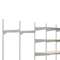 China Adjustable Wall Mounted Supermarket Rack for Clothes Retail Shops Capacity 380kg for sale