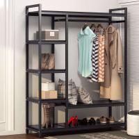 China Double-sided Clothes Hanger Rack for Home and Modern Clothing Storage Organizer for sale