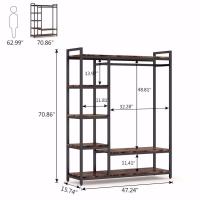 China Double-sided Clothes Hanger Rack for Home and Modern Clothing Storage Organizer for sale