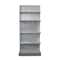 China Modern Style Silver Display Shelving Stand Rack for Shop Shelves and Display Cabinets for sale