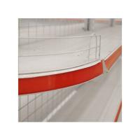 China Metal Supermarket Round Display Shelves Gondola Shelving for Chain Store Organization for sale