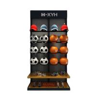 China Capacity Clothing Wall Rack for Boutique Stand in Gold Finish and Optional Features for sale