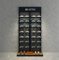 China Capacity Clothing Wall Rack for Boutique Stand in Gold Finish and Optional Features for sale