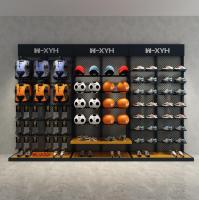 China Capacity Clothing Wall Rack for Boutique Stand in Gold Finish and Optional Features for sale