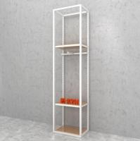 China PU Leather Cover Material Clothing Shop Retail Display Rack with Fabric Roll Stands for sale