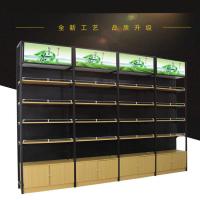 China Supermarket Rack Display Stand with LED Light and Clear Acrylic Advertising Light Boxes for sale