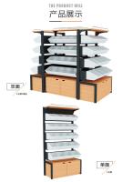 China Wooden Display Rack Optional Layer Gondola Shelving for Modern Sweets and Candy for sale
