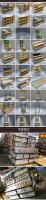 China Adjustable 6 Tiers Wooden Display Stand for Boutique Free Standing Instore Fixture for sale