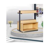 China Livingroom Furniture Double-sided Wine Cabinet with Glass Display and Bottle Storage for sale