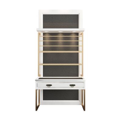 China End Wooden Glasses Jewelry Display Stand with LED Light and 380kg Capacity for sale