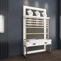China End Wooden Glasses Jewelry Display Stand with LED Light and 380kg Capacity for sale