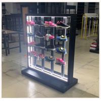 China LED Shoe Rack for Stainless Steel Shoe Store Display Fixture in Home Furniture Style for sale