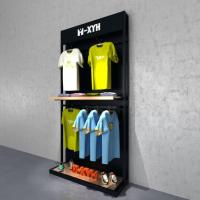 China Double-sided MDF Sports Merchandise Free Standing Display Wall Unit for Sports Stores for sale