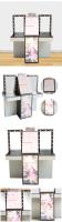 China Versatile Cosmetic Display Gondola Furniture for Makeup Presentation 380kg Capacity for sale