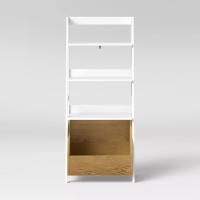 China Livingroom Furniture Children's Book Shelf with Storage Bins and Box Wooden Toy Organizer for sale