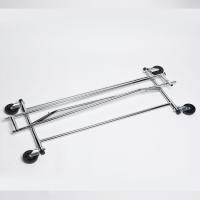 China Stainless Steel Garments Shop Fitting Stand Foldable Cloth Rack for Displaying Wiper for sale