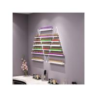 China Supermarket High Grade Cold-rolled Sheet Triangle Finger Oil Nail Polish Rack Display for sale