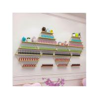 China Supermarket and Stores Wooden Hexagon Essential Oil Display Rack with Customer Colors for sale