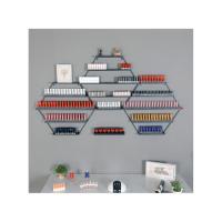 China Supermarket and Stores Wooden Hexagon Essential Oil Display Rack with Customer Colors for sale