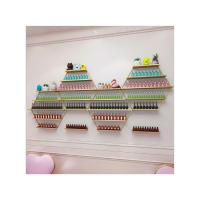 China Supermarket and Stores Wooden Hexagon Essential Oil Display Rack with Customer Colors for sale