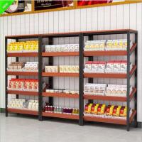 China Regular Size Supermarket Display Stand Miniso Stand Shelves Can Storage Customer Color for sale