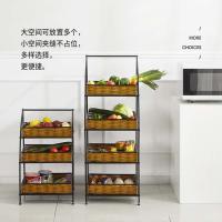China 4 Layers Wooden Fruit Vegetable Display Rack Stand for Store Display Regular Size for sale