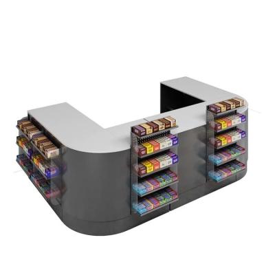 China Retail Checkout Counter with Displaying Wiper Display Rack and Cold-rolled Sheet for sale