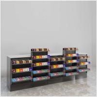 China Retail Checkout Counter with Displaying Wiper Display Rack and Cold-rolled Sheet for sale